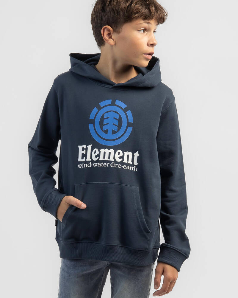 Shop Element Boys' Vertical Youth Hoodie In Midnight Navy - Fast ...