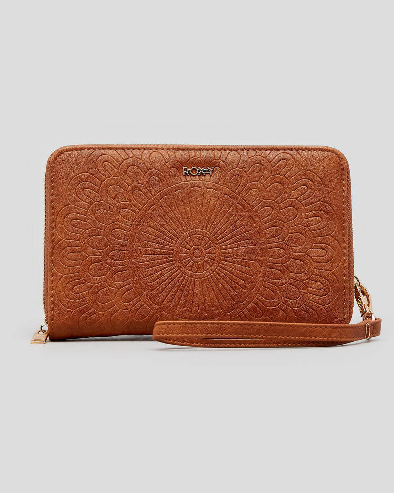 Shop Roxy Back In Brooklyn Travel Wallet In Camel - Fast Shipping ...