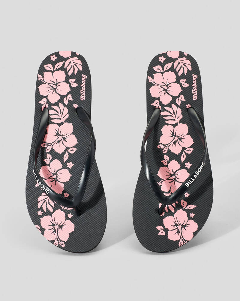Shop Billabong Paradise Thongs In Black - Fast Shipping & Easy Returns ...