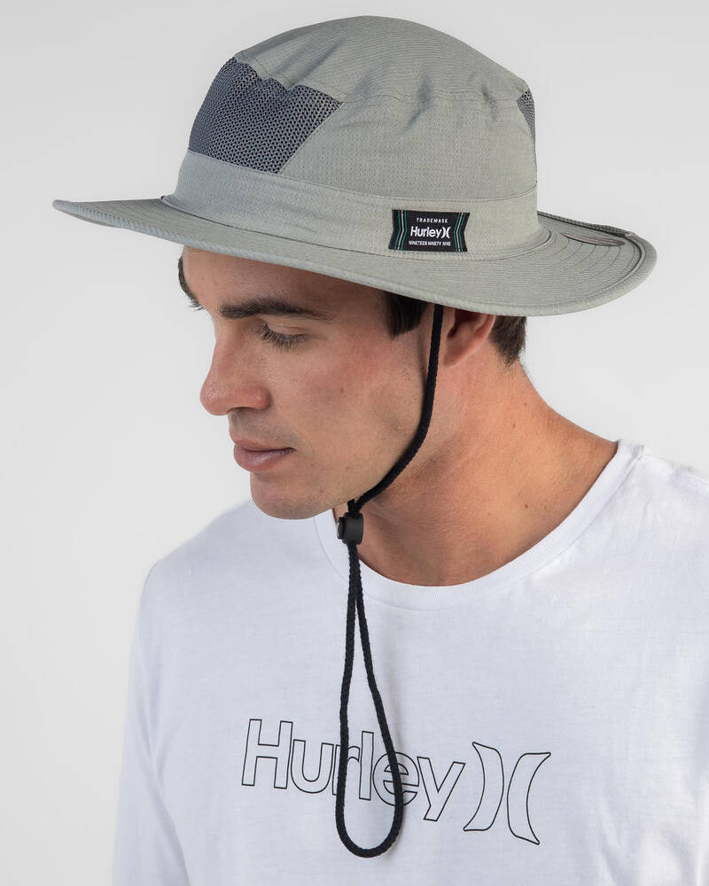 Shop Hurley Phantom Voyager Boonie Hat In Wolf Grey - Fast Shipping ...