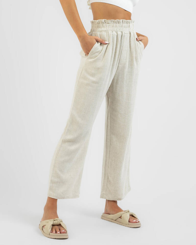 Shop Yours Truly Raven Pants In Natural S+p - Fast Shipping & Easy ...