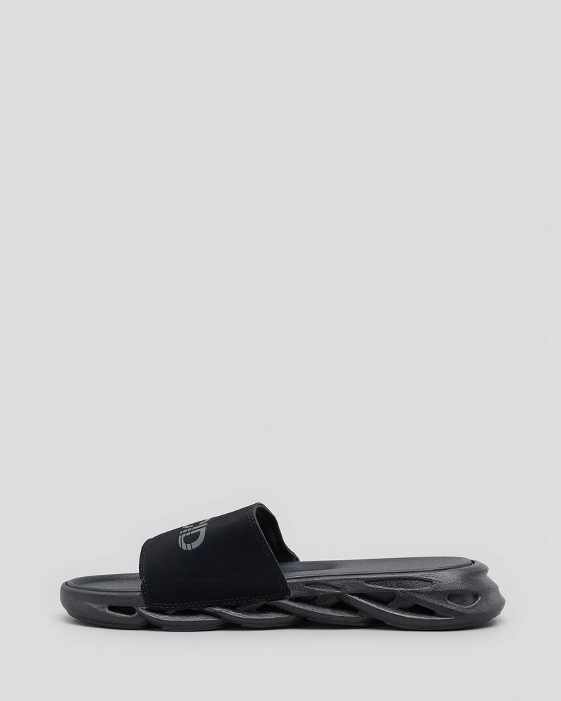 Shop Lucid Stratford Slides In Black/grey - Fast Shipping & Easy ...