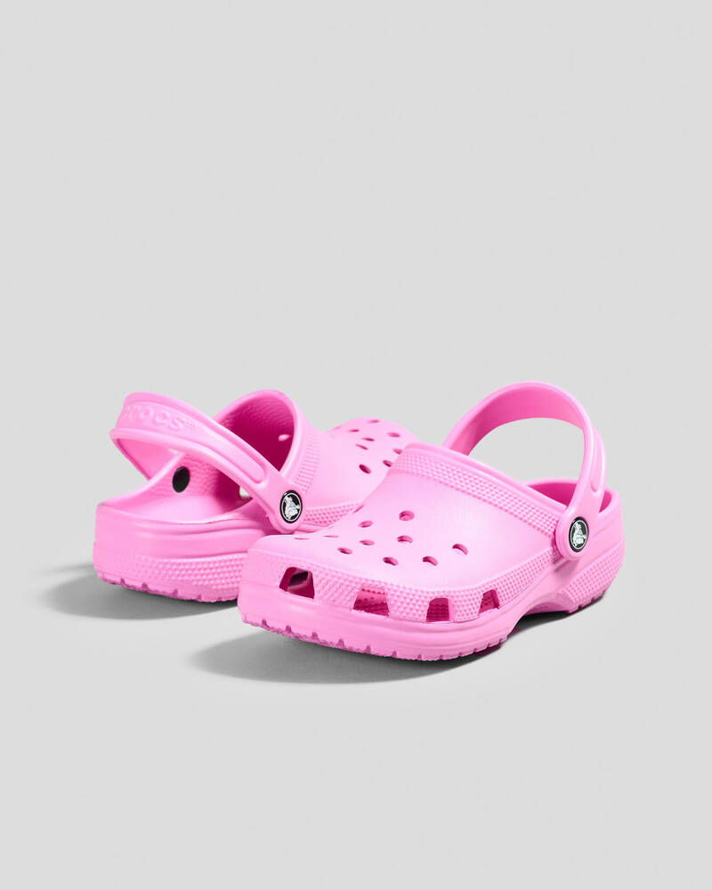 Shop Crocs Kids' Classic Clogs In Taffy Pink - Fast Shipping & Easy ...