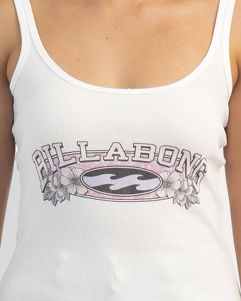 Shop Billabong Retro Eco Rib Singlet In Stone - Fast Shipping & Easy ...