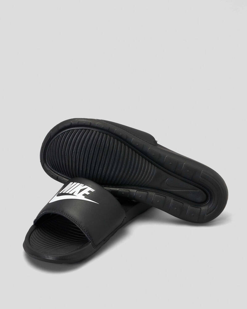 Nike Victori One Slides In Black/white-black - Fast Shipping & Easy ...