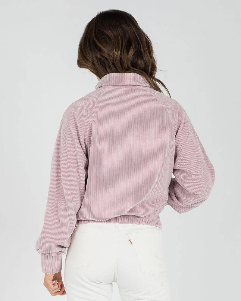 Shop Rusty Nightfall Hooded Jacket In Peachy Keen - Fast Shipping ...