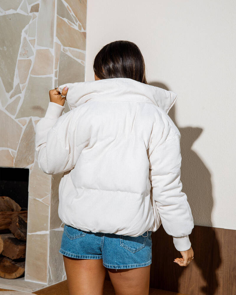 Shop Ava And Ever On Tour Puffer Jacket In Alabaster - Fast Shipping ...