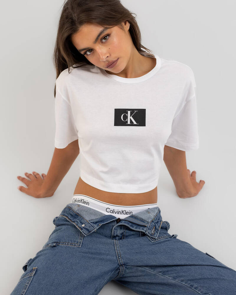 Shop Calvin Klein 1996 T-Shirt In White - Fast Shipping & Easy Returns ...