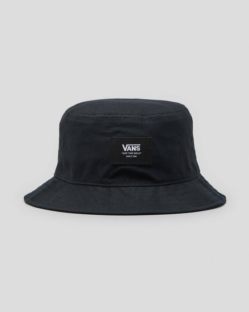 Shop Vans Patch Bucket Hat In Black - Fast Shipping & Easy Returns ...