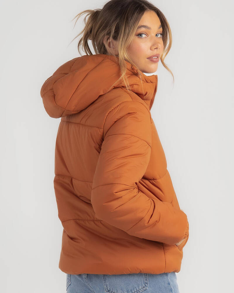 Shop Billabong Adventure Division Transport Hooded Puffer Jacket In ...