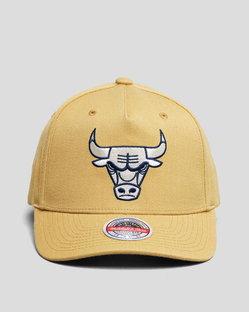 Shop Mitchell & Ness Chicago Bulls Cap In Tan - Fast Shipping & Easy ...