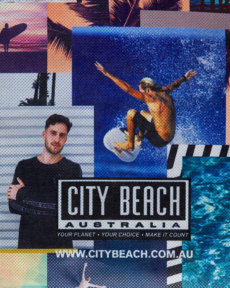 Shop City Beach Beach Vibes Eco Shopping Bag In Multi - Fast Shipping ...