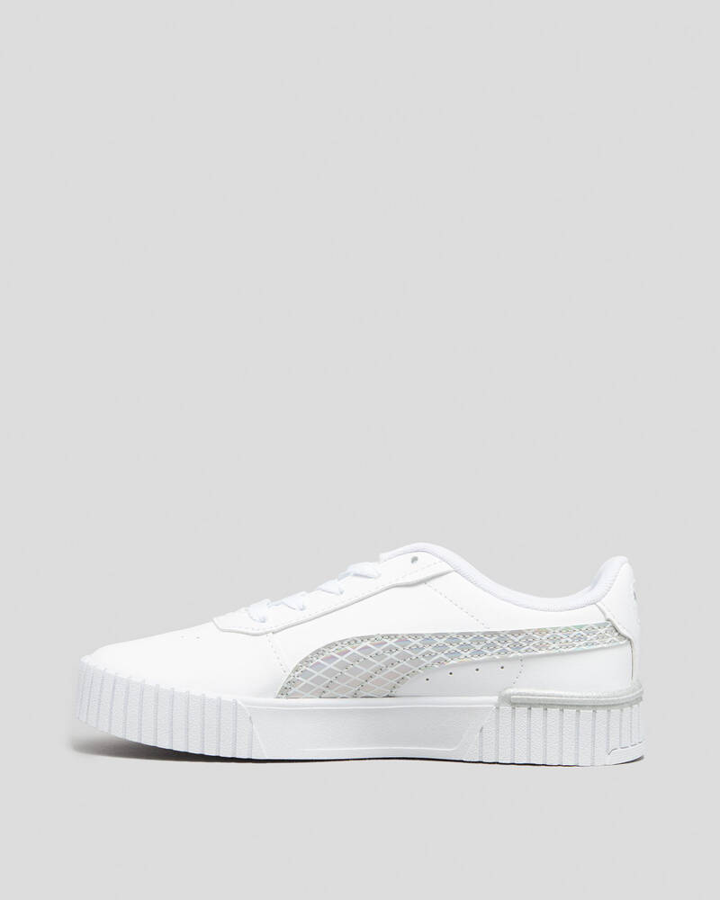 Shop Puma Girls' Mermaid Shoes In Puma White/hero Blue/puma Silver ...