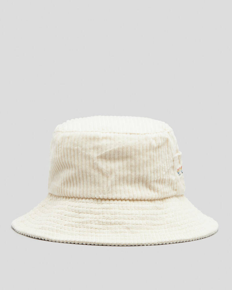 Shop Rip Curl Revival Cord Bucket Hat In Off White - Fast Shipping ...