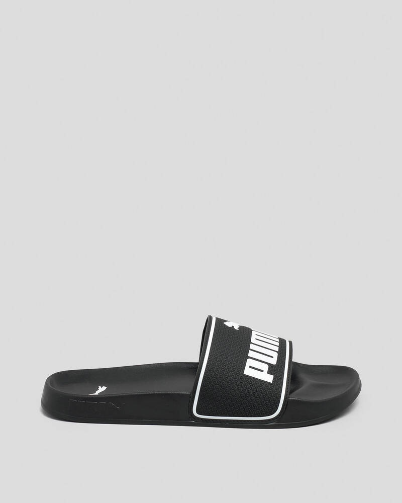 Shop Puma Leadcat 2.0 Slides In Puma Black-puma White - Fast Shipping ...