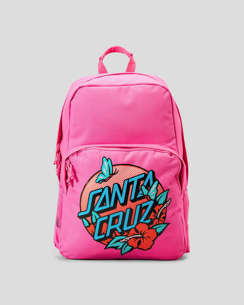 Shop Santa Cruz Take Flight Dot Backpack In Pink - Fast Shipping & Easy ...