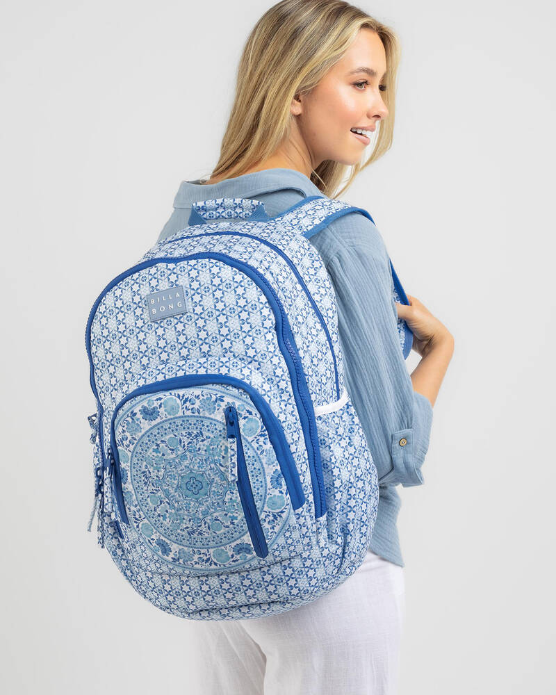 Shop Billabong Florence Roadie Backpack In Blue - Fast Shipping & Easy ...