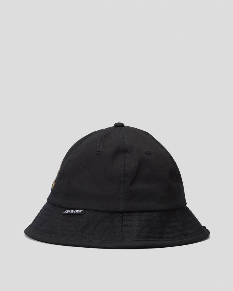 Shop Santa Cruz Mono Hand Bucket Hat In Black - Fast Shipping & Easy ...