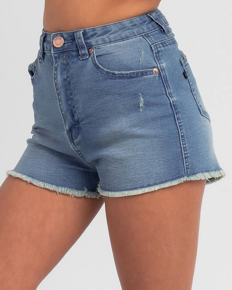Shop Used Girls' Lizzy Shorts In Mid Blue - Fast Shipping & Easy ...
