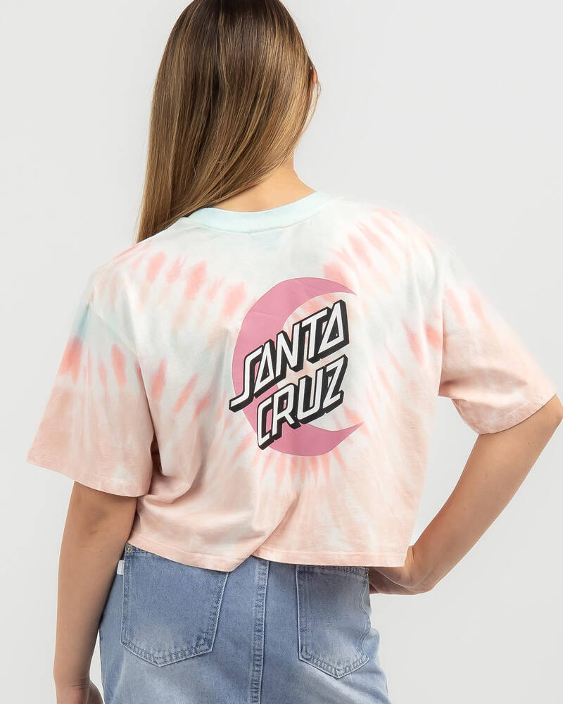 Santa Cruz Girls' Moon Dot T-Shirt In Tie Dye - Fast Shipping & Easy ...