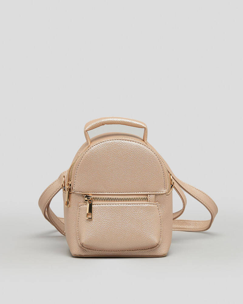 Shop Ava And Ever Jenny Mini Backpack In Rose Gold - Fast Shipping ...