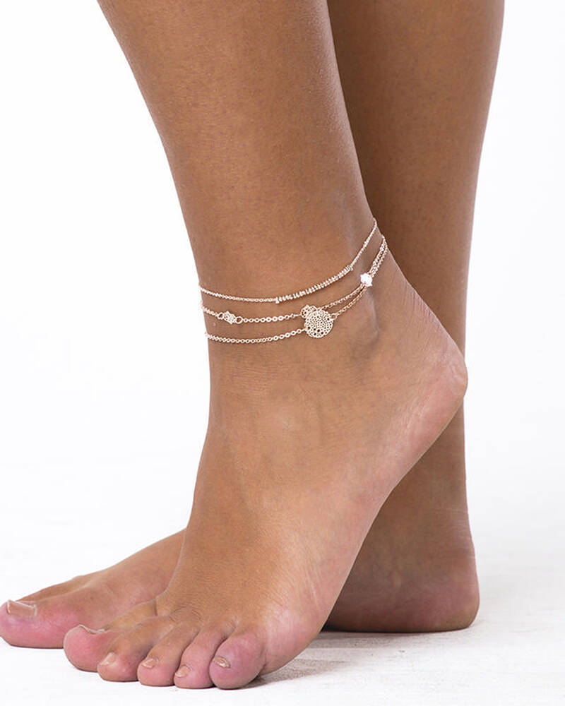 Shop Karyn In LA Miriam Anklet Pack In Rose Gold - Fast Shipping & Easy ...