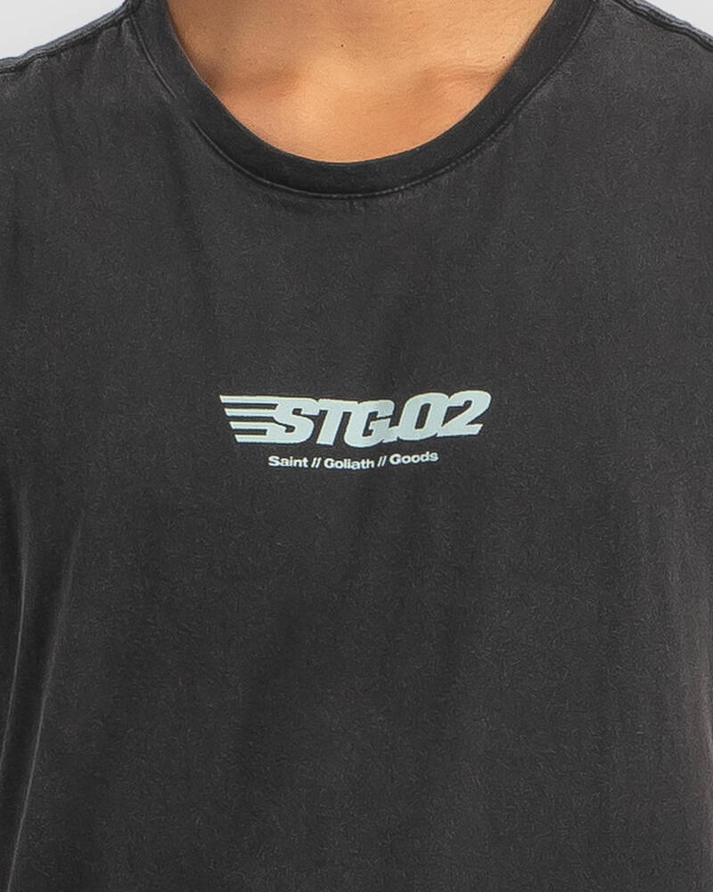 Shop St. Goliath Prism Muscle Tank In White/black - Fast Shipping ...