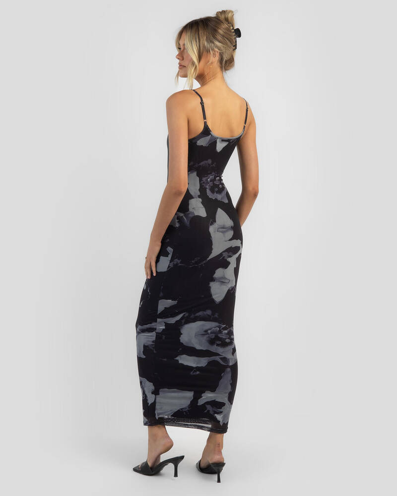 Shop Ava And Ever Vance Maxi Dress In Black/grey - Fast Shipping & Easy ...