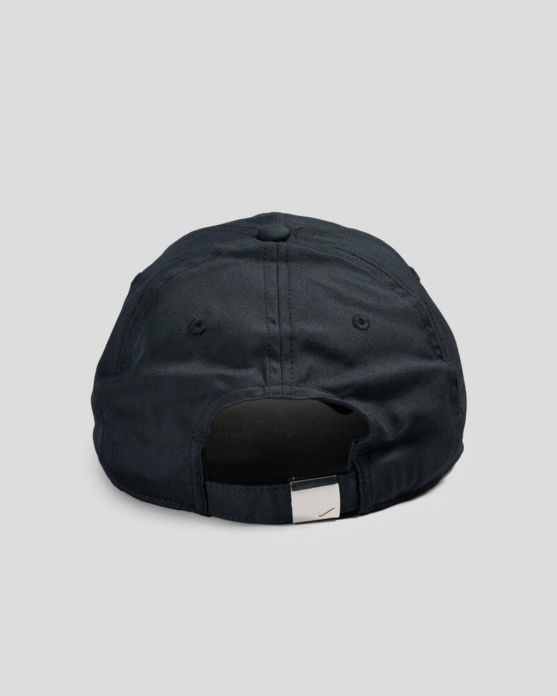 Shop Nike Swoosh Metallic Cap In Black/ Metallic Silver - Fast Shipping ...