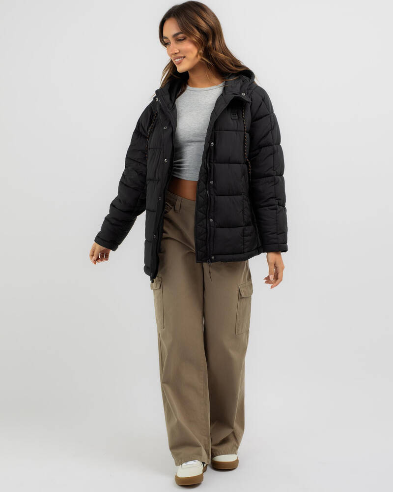 Shop Billabong Adventure Division Venture On Hooded Puffer Jacket In ...