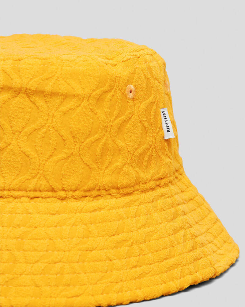 Shop Rhythm Ripple Terry Bucket Hat In Golden - Fast Shipping & Easy ...