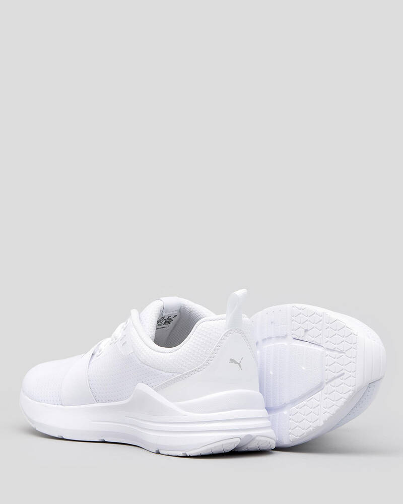 Shop Puma Wired Run Shoes In Puma White-gray Violet - Fast Shipping ...