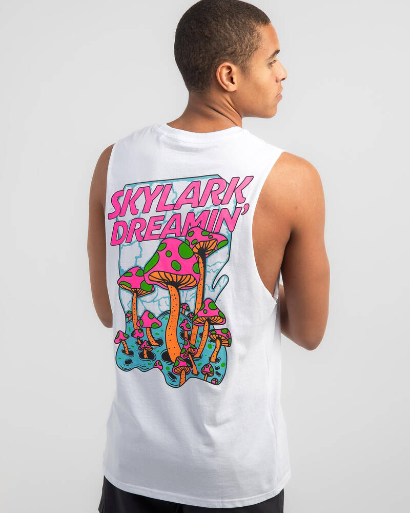 Shop Skylark Dreaming Muscle Tank In White - Fast Shipping & Easy ...