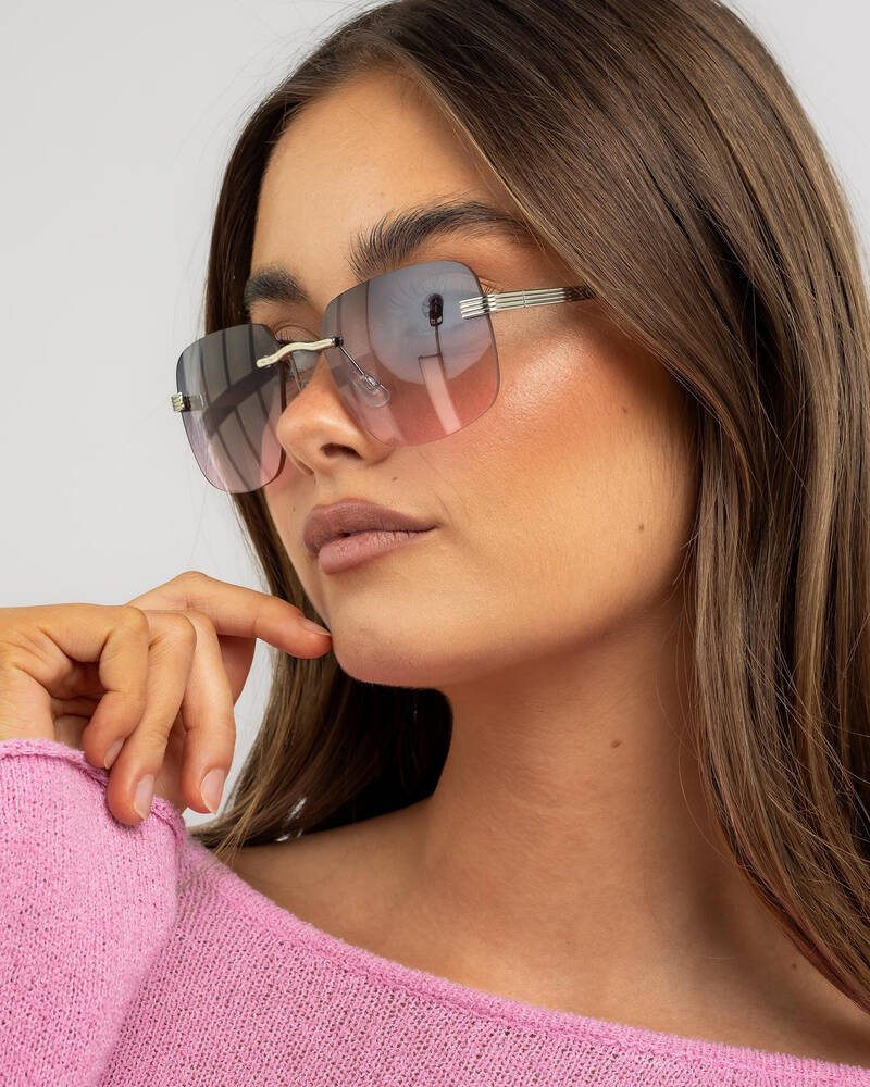 Shop Indie Eyewear Jessica Sunglasses In Gold/gd Pink - Fast Shipping ...