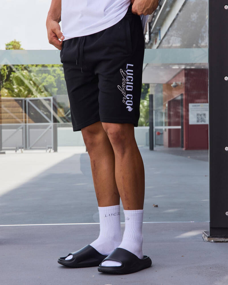 Shop Lucid California House Shorts In Black - Fast Shipping & Easy ...