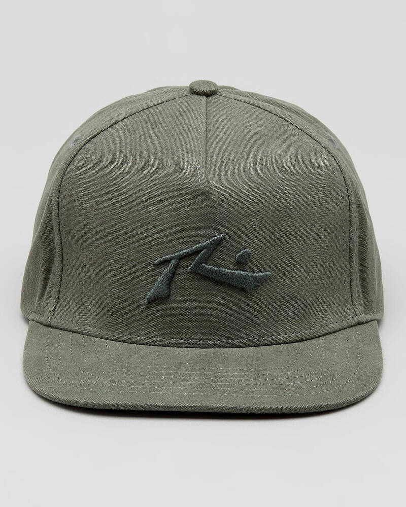 Shop Rusty Comp Wash Adjustable Cap In Dark Army - Fast Shipping & Easy ...