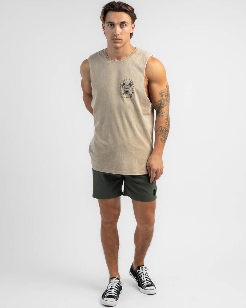 Shop Skylark Lost In Paradise Muscle Tank In Sand Acid - Fast Shipping ...