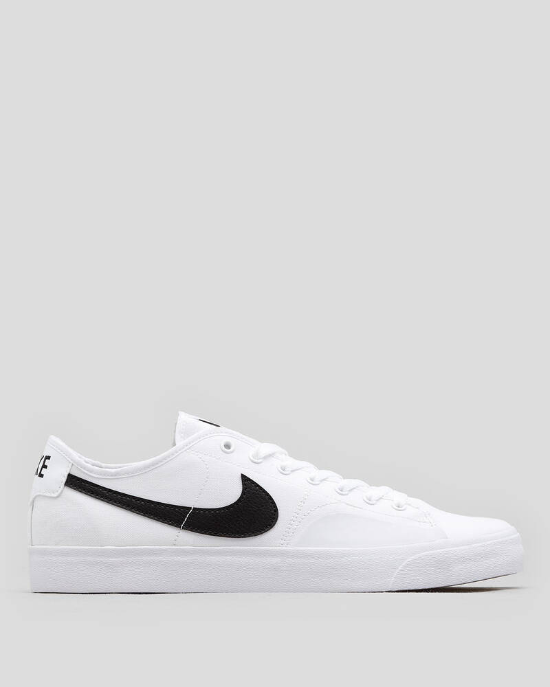 Shop Nike Blazer Court Shoes In White/black-white-black - Fast Shipping ...