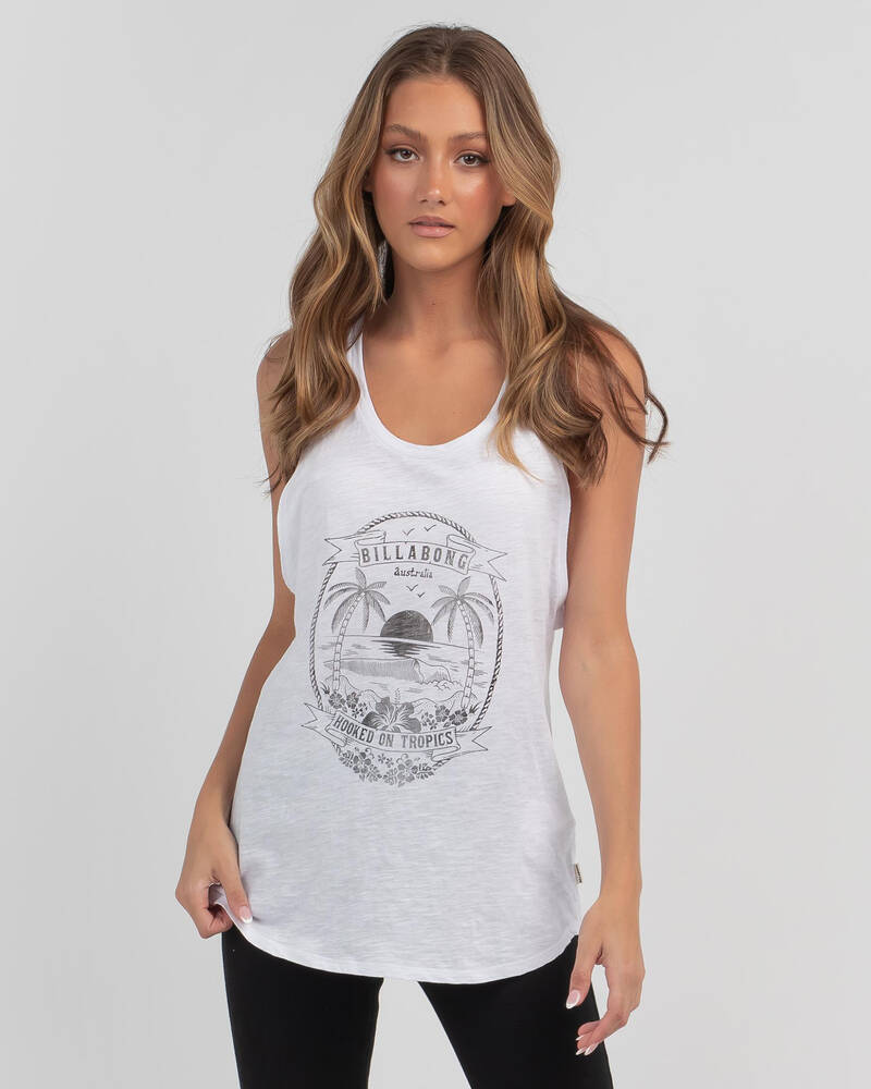 Shop Billabong Summer Eco Tank Top In White - Fast Shipping & Easy ...