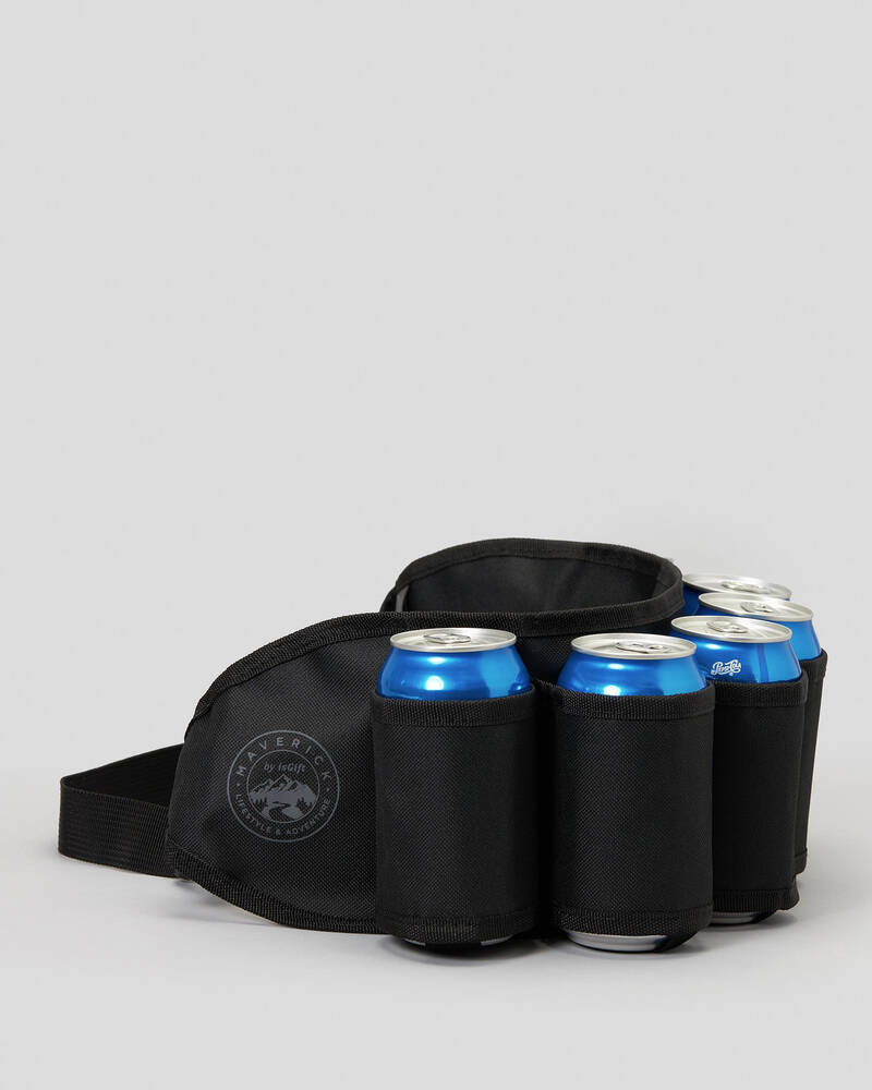 Shop Independence Studio The 6 Pack Beer Belt In Black - Fast Shipping ...