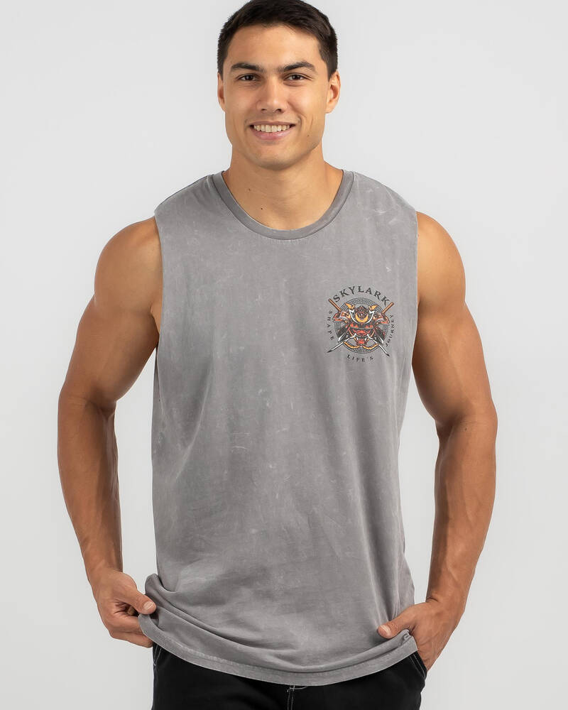 Shop Skylark Warrior Muscle Tank In Lt Grey Acid - Fast Shipping & Easy ...