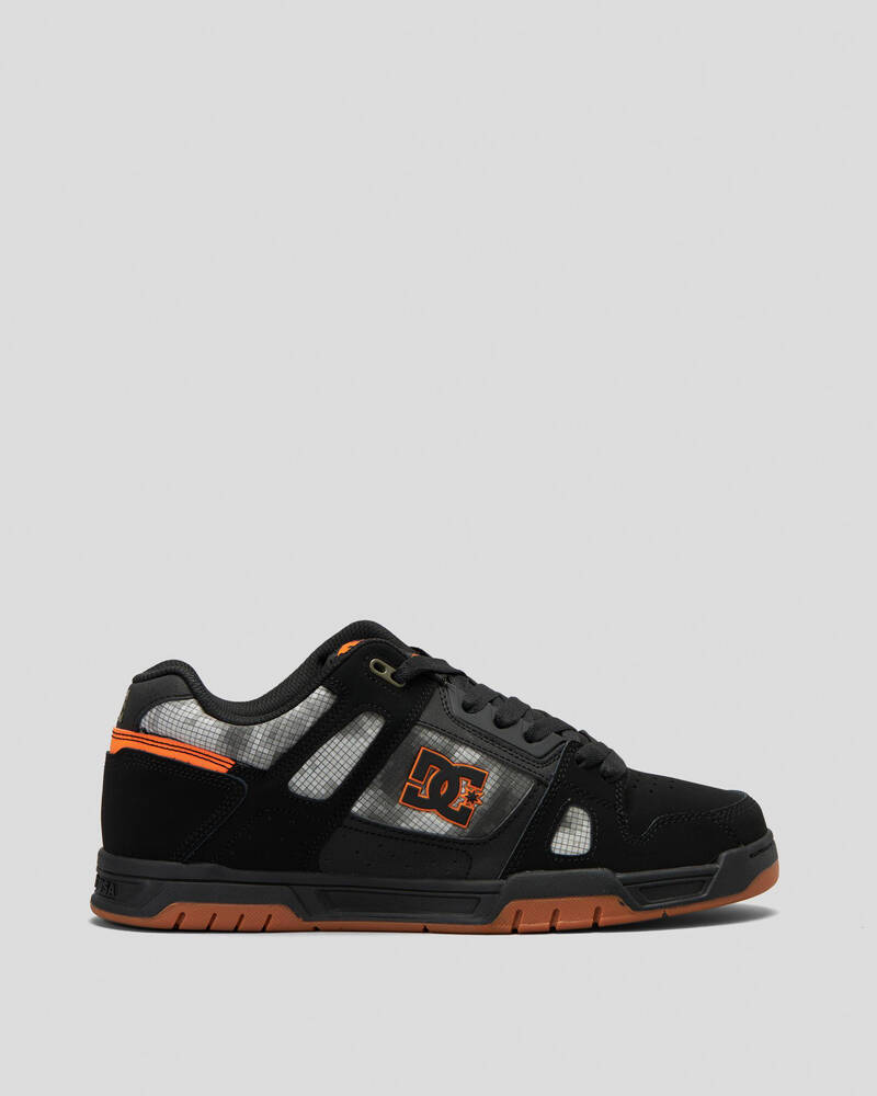 Shop DC Shoes Stag Shoes In Black/orange - Fast Shipping & Easy Returns ...