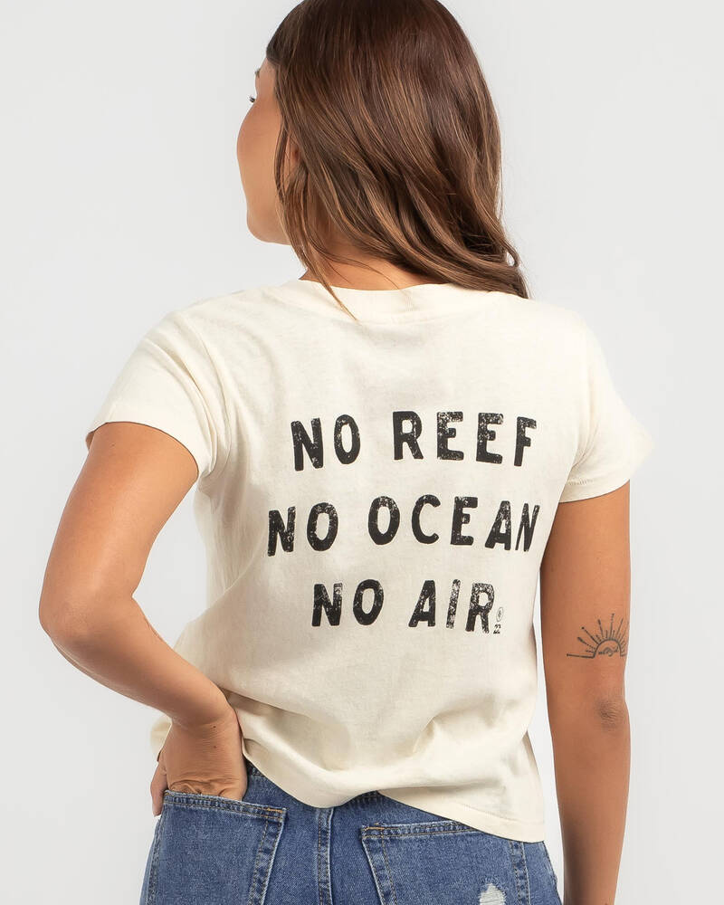 Shop Billabong Coral Gardener Shrunken Tee In White Cap - Fast Shipping ...