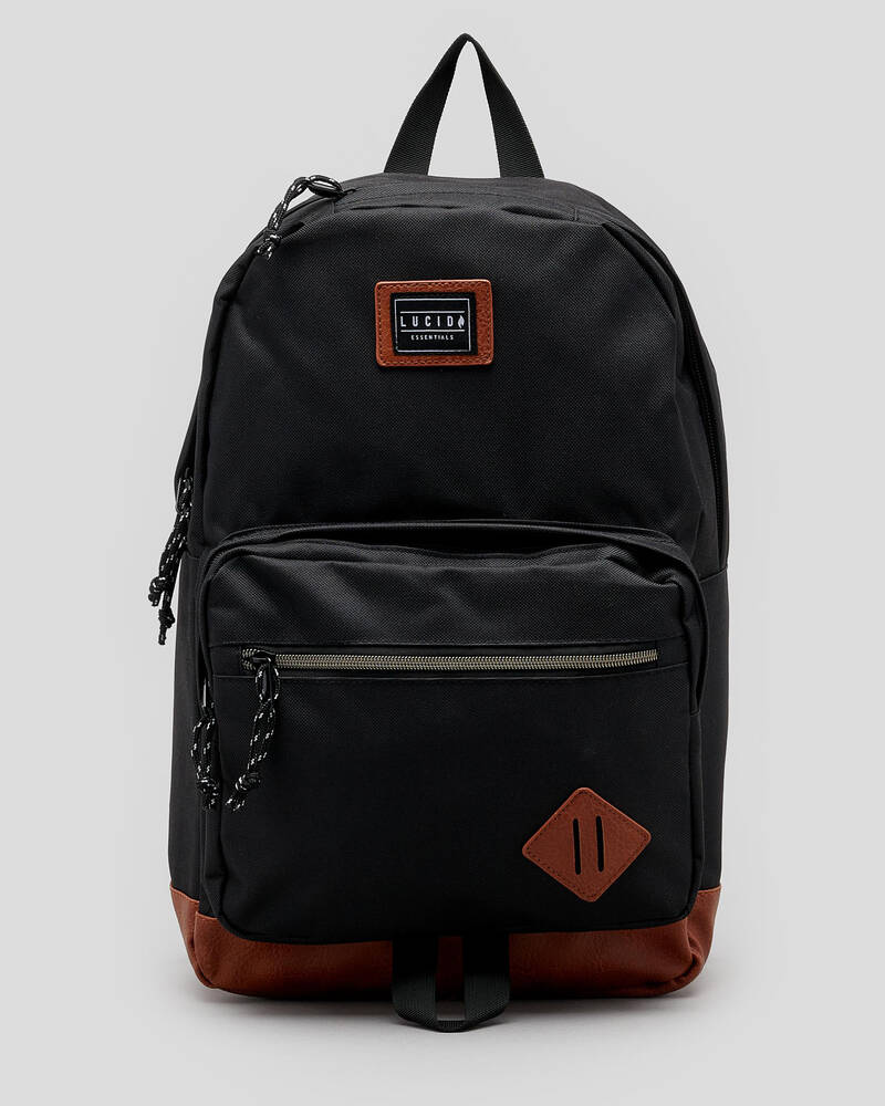 Shop Lucid Indicator Backpack In Black/tan - Fast Shipping & Easy ...