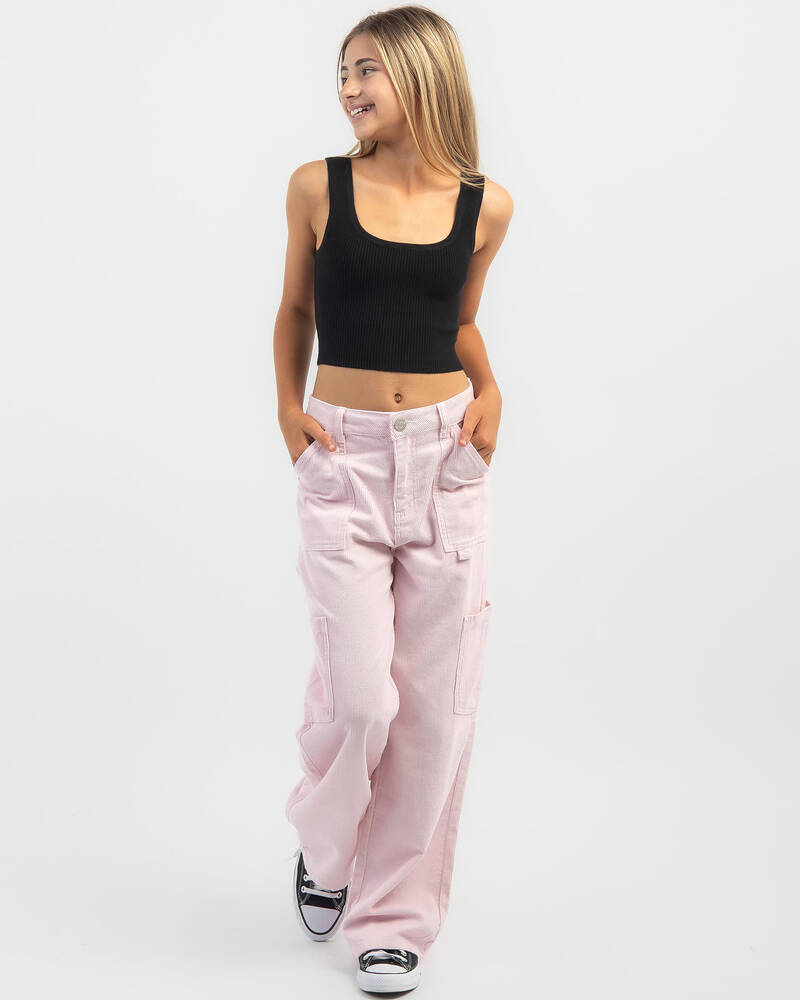 Shop DESU Girls' Jezzy Pants In Baby Pink - Fast Shipping & Easy ...