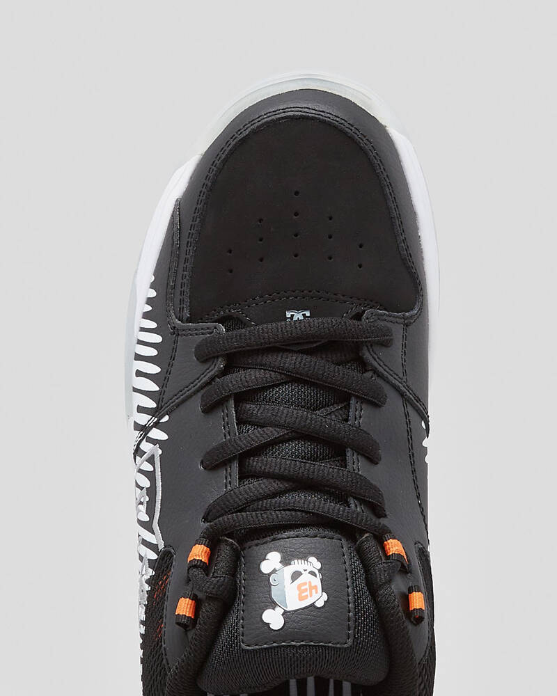Shop DC Shoes Versatile KB Shoes In Black/white/orange - Fast Shipping ...