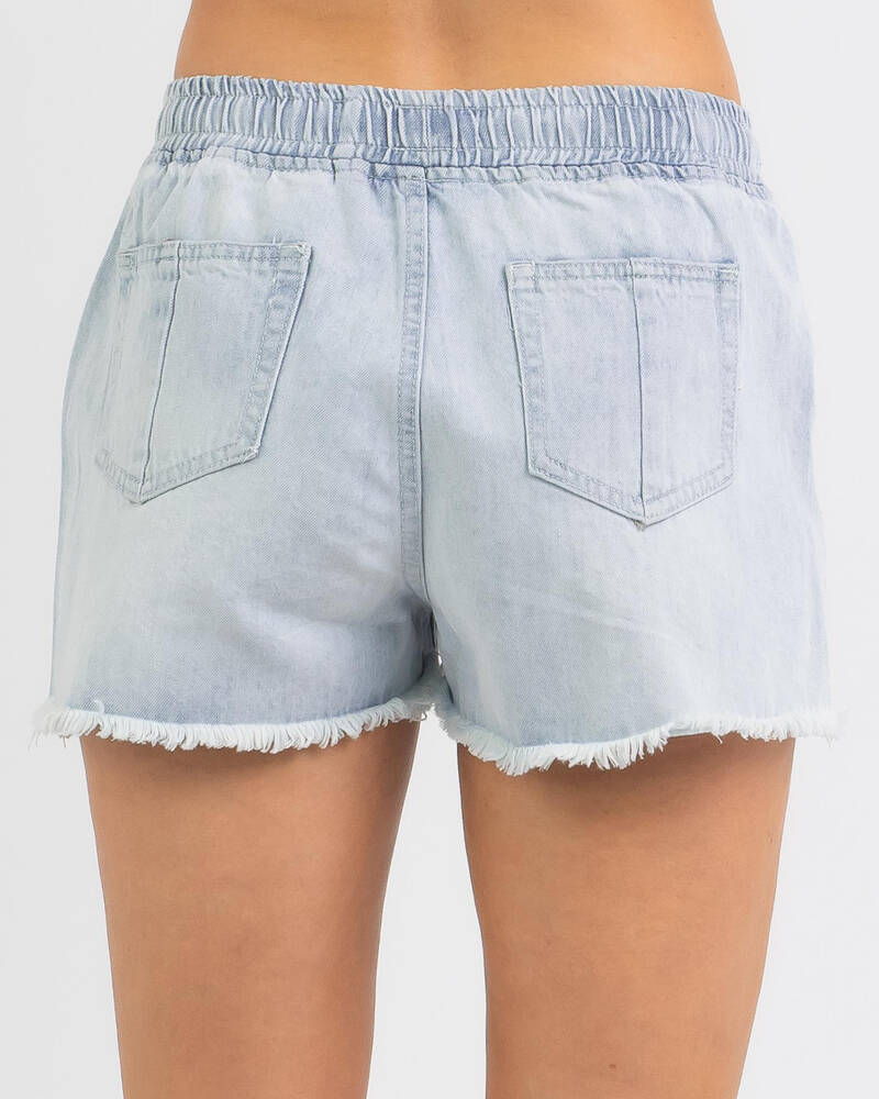 Shop Rip Curl Tara Shorts In Blue Ice - Fast Shipping & Easy Returns ...