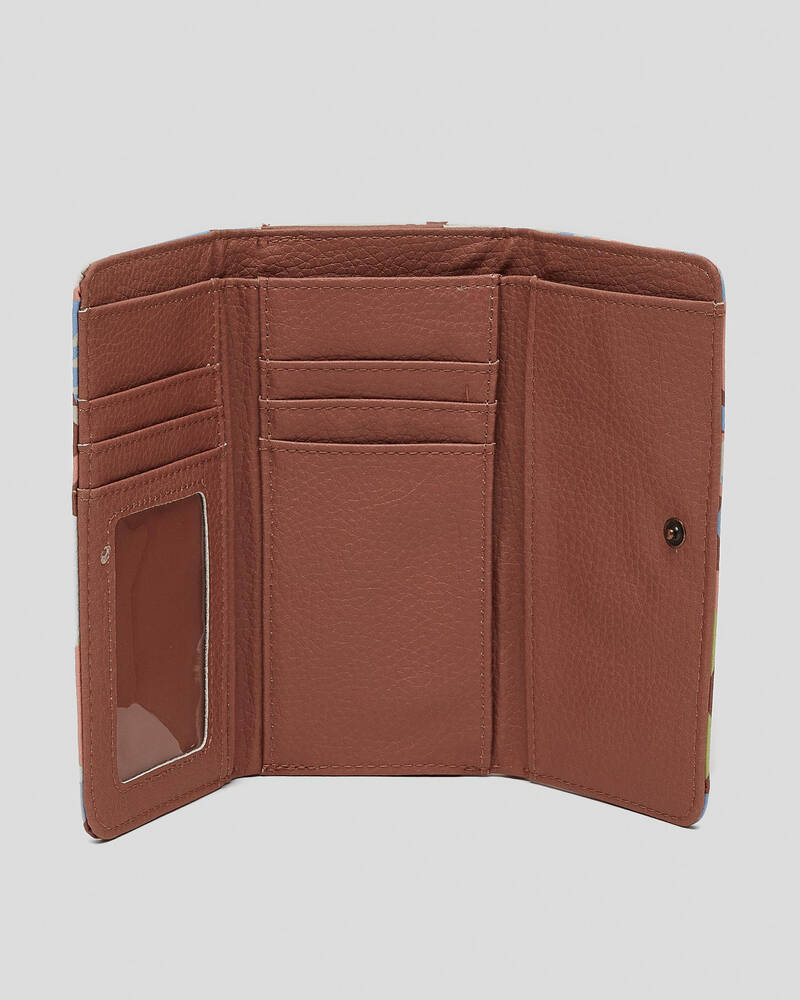 Shop Roxy Hazy Daze Wallet In Rustic Brown Floral - Fast Shipping ...