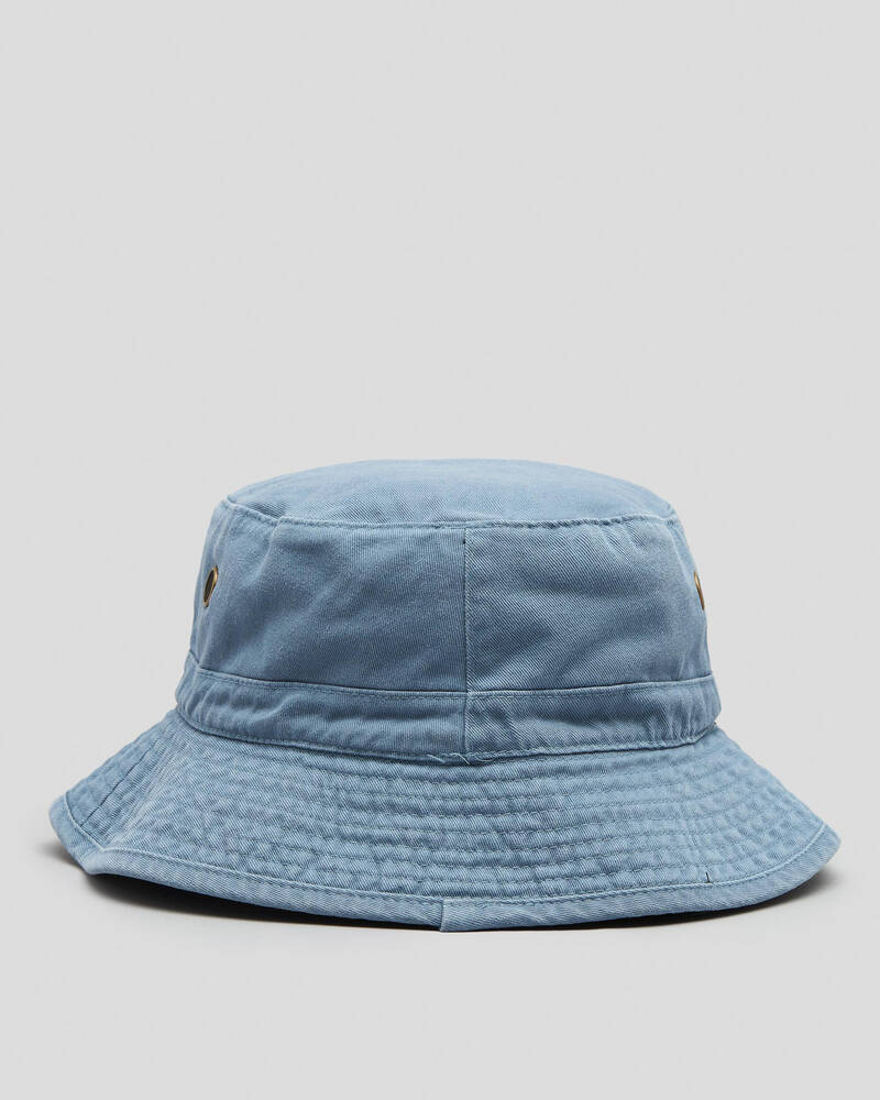 Shop Rip Curl Icons Mid Brim Hat In Mid Blue - Fast Shipping & Easy ...