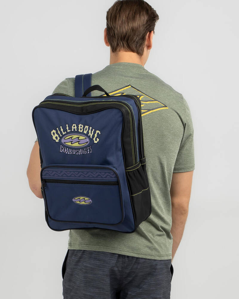 Shop Billabong Traditional Toaster Backpack In Dark Blue - Fast ...